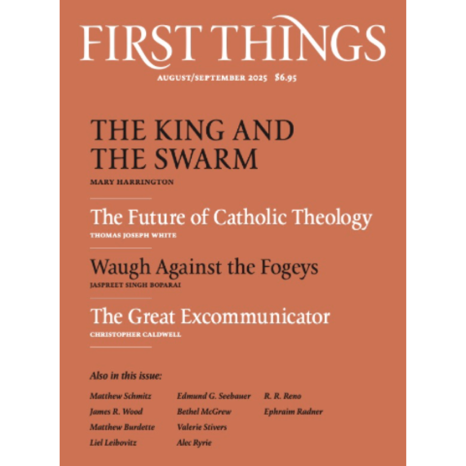August-September issue of First Things – Mars Hill Audio