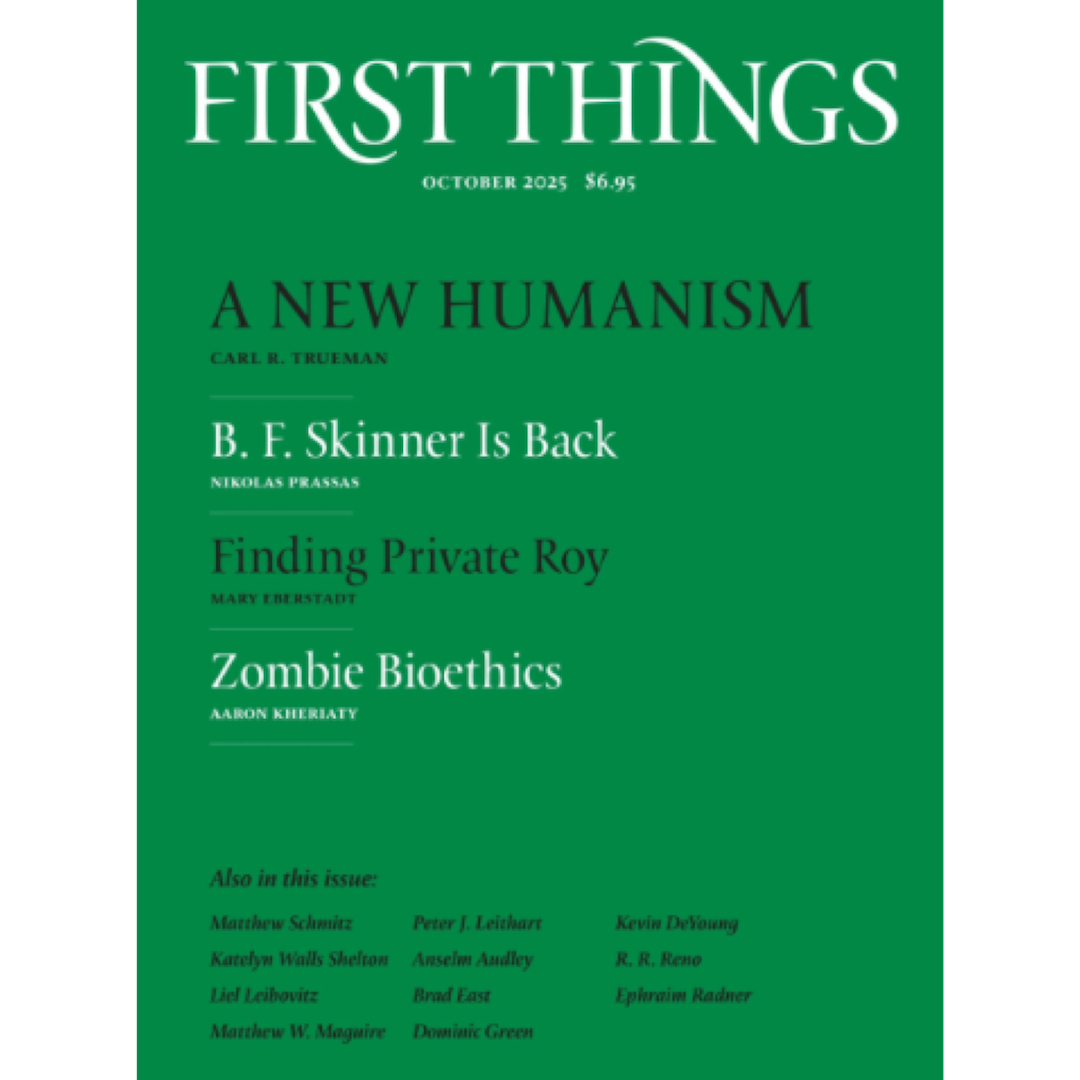 October issue of First Things - Mars Hill Audio